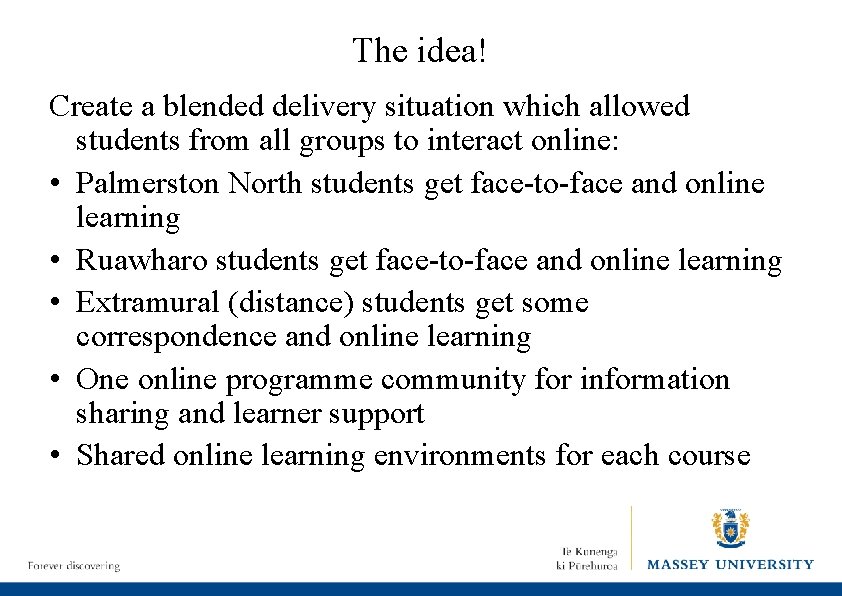 Strategies for blended learning in an undergraduate curriculum