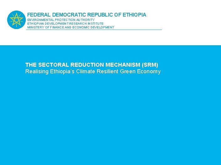FEDERAL DEMOCRATIC REPUBLIC OF ETHIOPIA ENVIRONMENTAL PROTECTION AUTHORITY