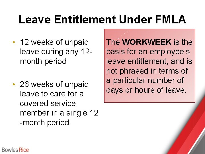 Understanding FMLA and FFCRA Presented by Kayla Cook