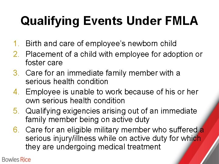 Understanding FMLA and FFCRA Presented by Kayla Cook