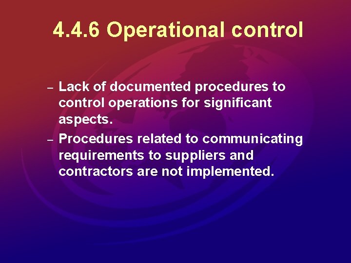 ISO 14001 Most Common Problems May 25 2000