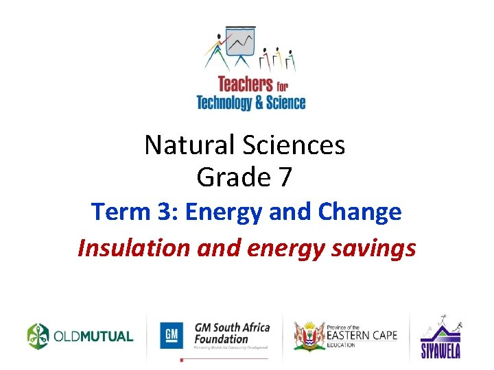 Natural Sciences Grade 7 Term 3 Energy and