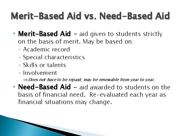 Financial Aid 101 DeMystifying the Process John Iacovelli