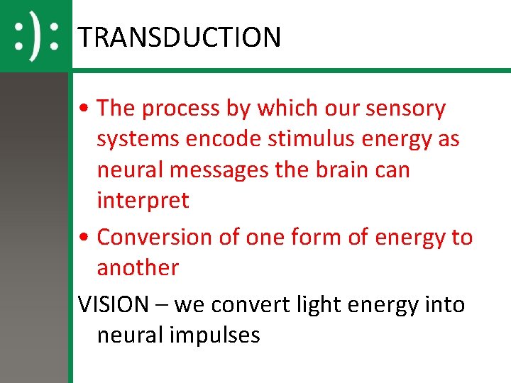 JHS AP Psychology Unit 4 Sensation Perception Essential