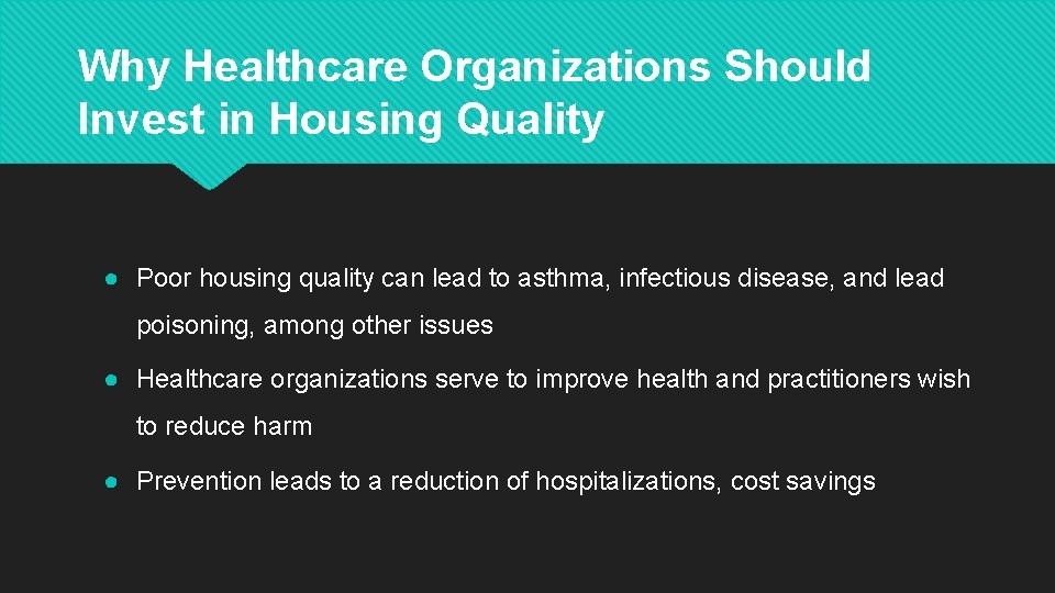 Healthy Housing Interventions for Renters Who We Are