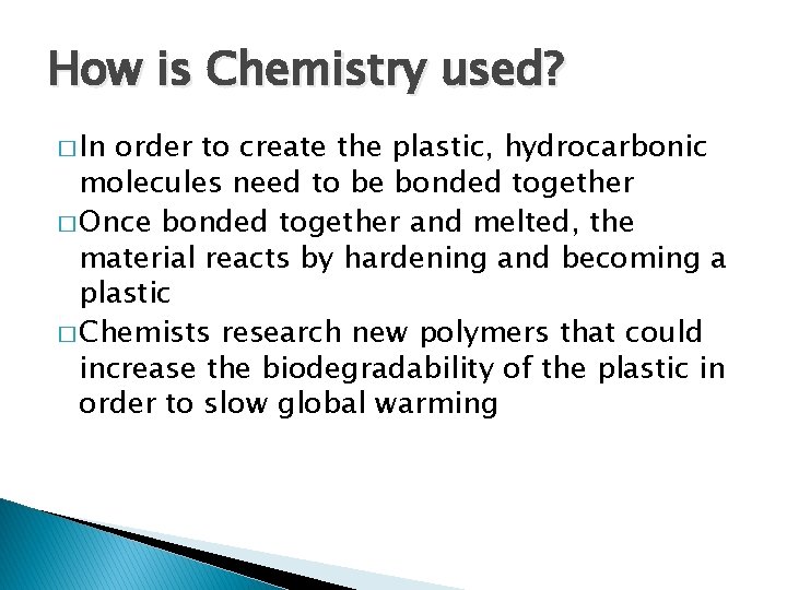 Plastics By Matt Nelms and Daniel Crawford Period