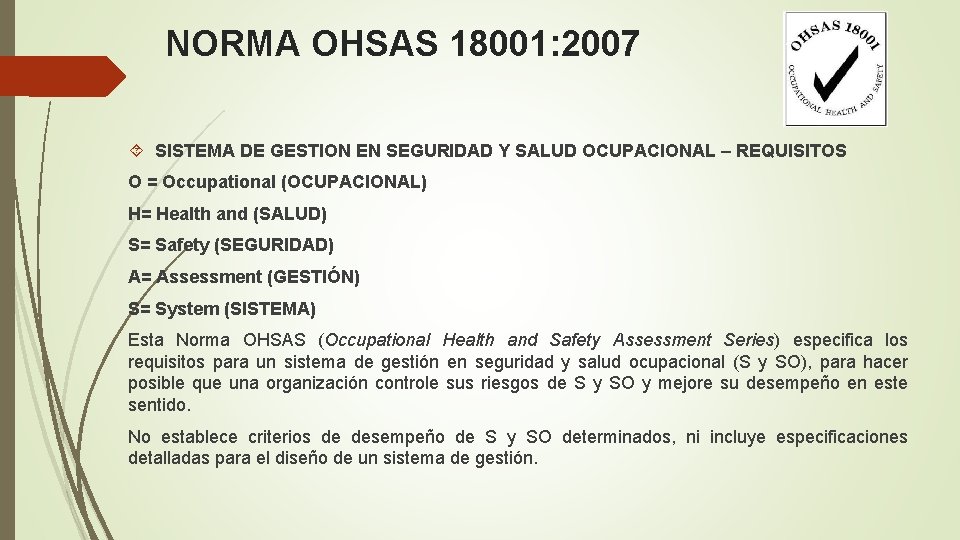 SISTEMA INTEGRAL DE GESTION TRI NORMA ISO 9001