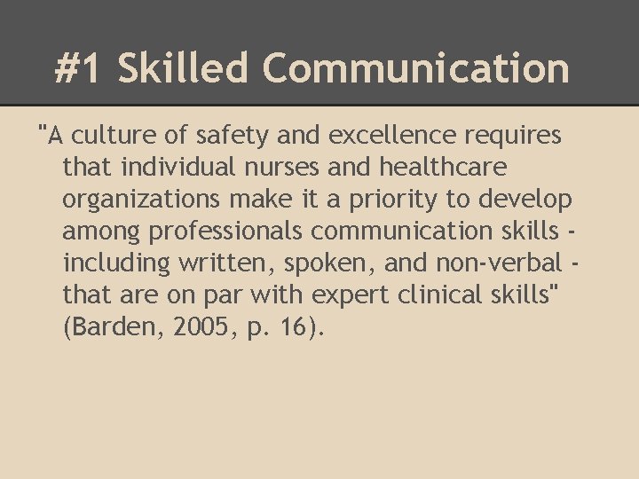 ACCN Practice Standards Healthy Work Environments Ferris NURS