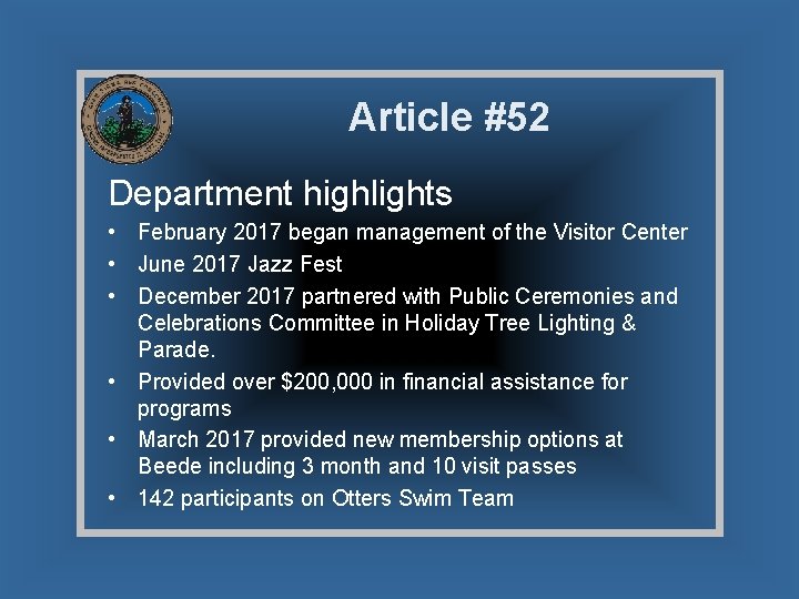 Concord Recreation Revolving Beede Swim and Fitness Enterprise