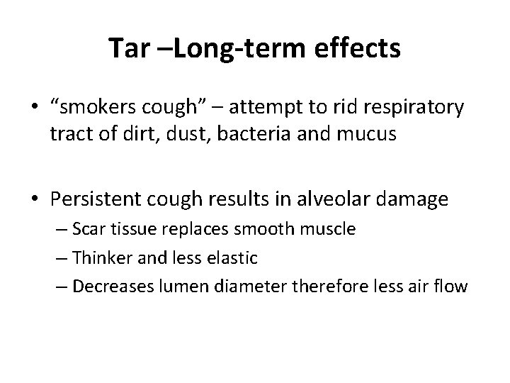 Title Smoking nicotine and tar 5 th February