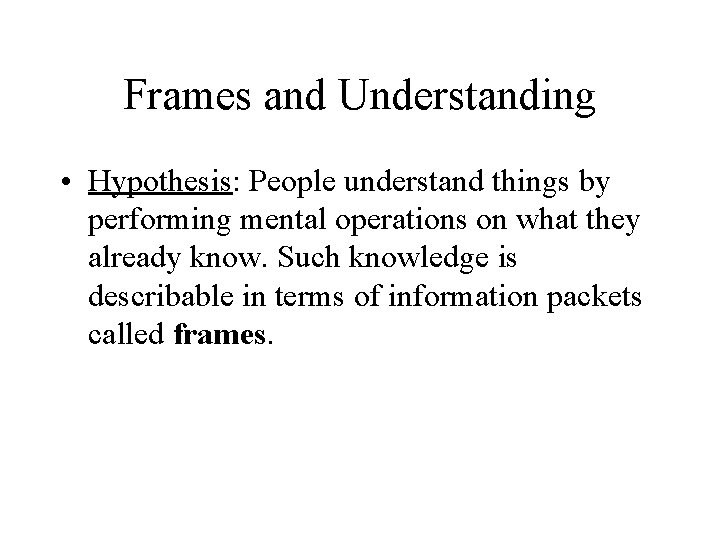 Frame Net Meets the Semantic Web Srini Narayanan