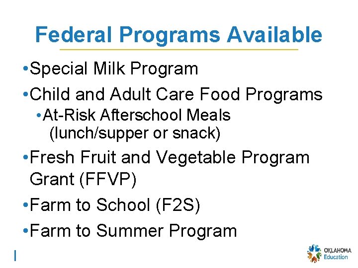Child Nutrition Programs CNP Charter Schools Objectives Challenges