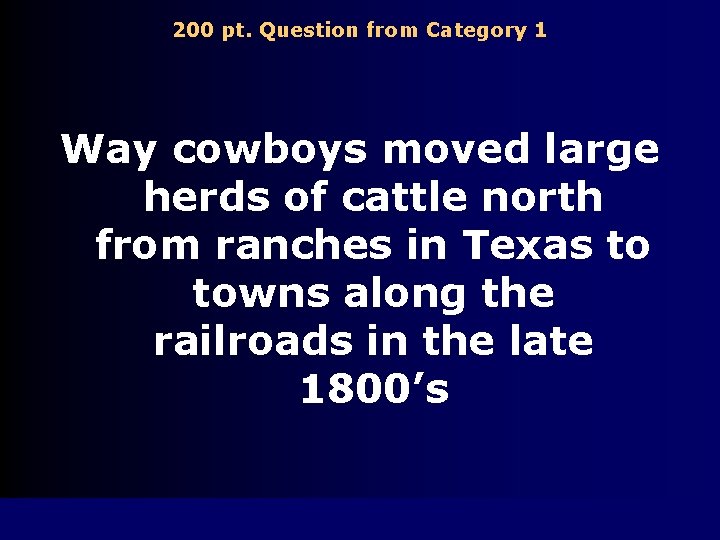 Westward Expansion Turn of the century Jaguardy West