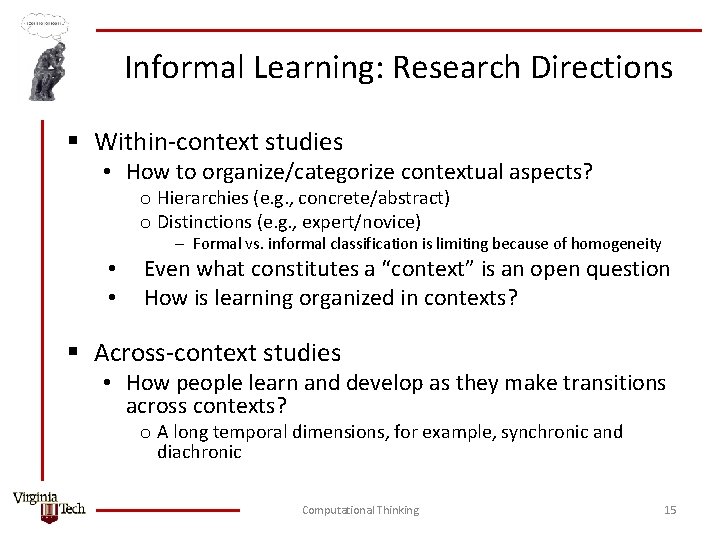 Learning Theories and Education Toward a Decade of