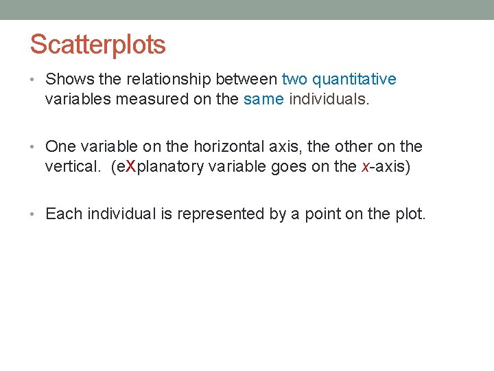DESCRIBING RELATIONSHIPS 3 1 Scatterplots Questions To Ask