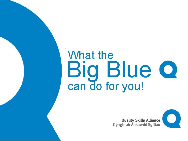 What the Big Blue can do for you