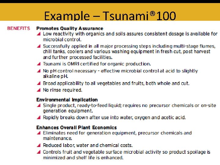 POSTHARVEST SANITIZERS FOR FRUITS AND VEGETABLES Amanda Deering