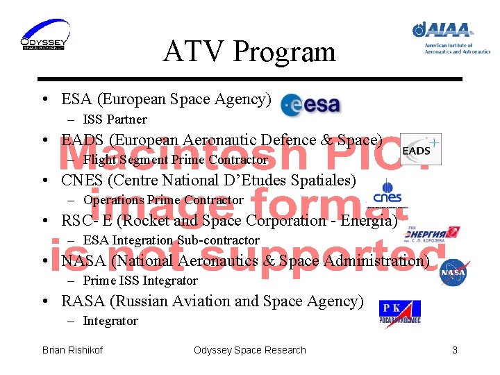 ATV Rendezvous Mission 1 Jules Verne Brian Rishikof
