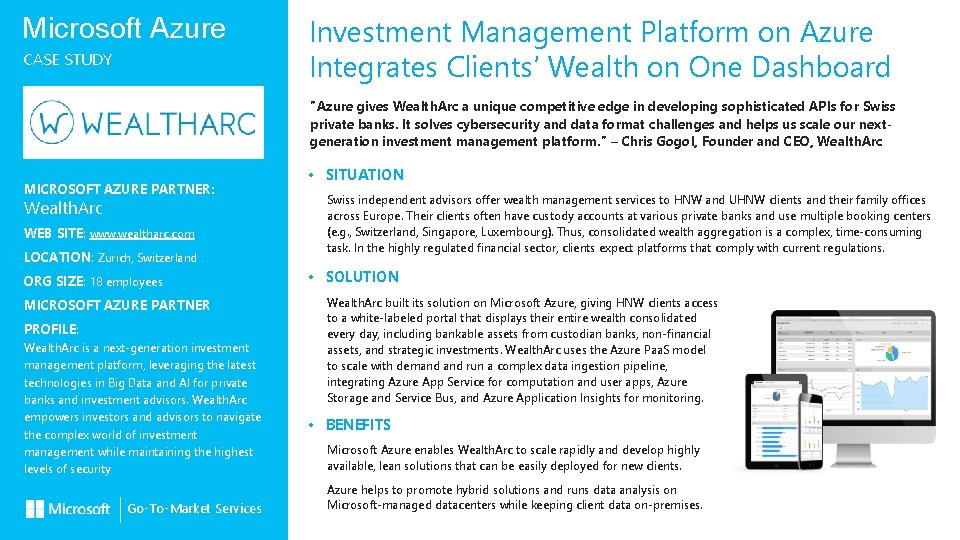 Microsoft Azure CASE STUDY Investment Management Platform on