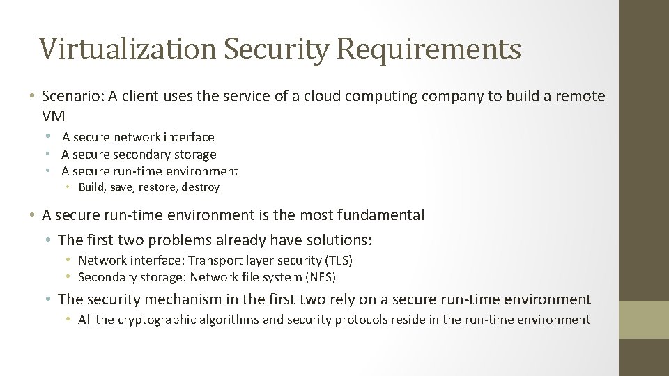 FIRST PRINCIPLES OF CYBERSECURITY Domain Separation Separating areas