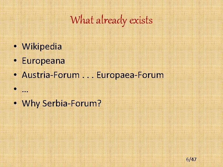 SerbiaForum Cultural Heritage Digitization Project with Emphasis on