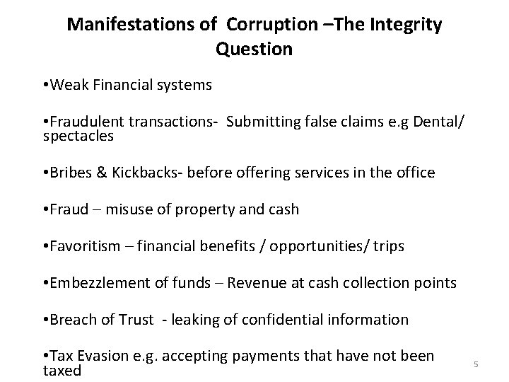 UNIVERSITY OF NAIROBI CORRUPTION RISKS PREVENTION STRATEGIES 7
