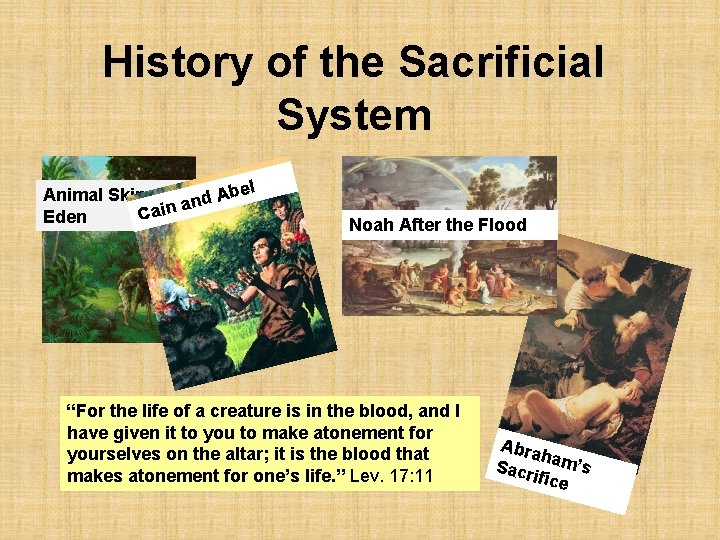 Atonement in Symbols Part 1 Lesson 6 The