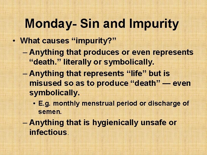 Atonement in Symbols Part 1 Lesson 6 The
