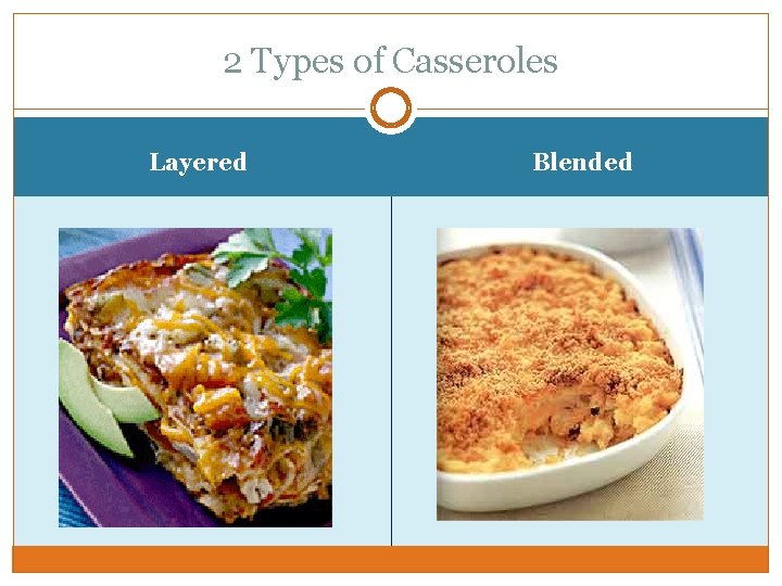 Casseroles What is a casserole A blend of