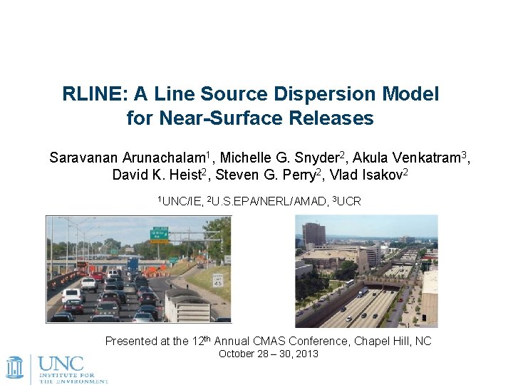 RLINE A Line Source Dispersion Model for NearSurface