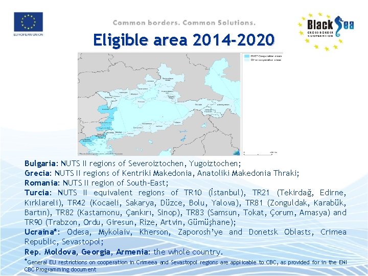 Joint Operational Programme Black Sea Basin 2014 2020