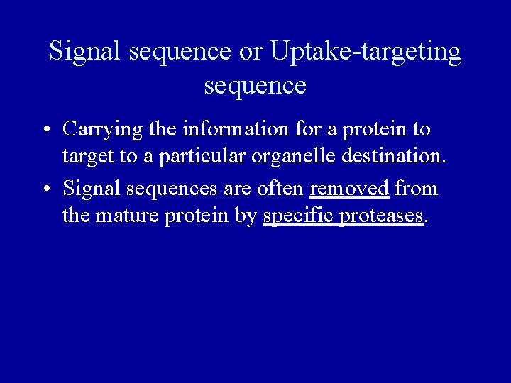 Protein sorting in different organelles are governed by