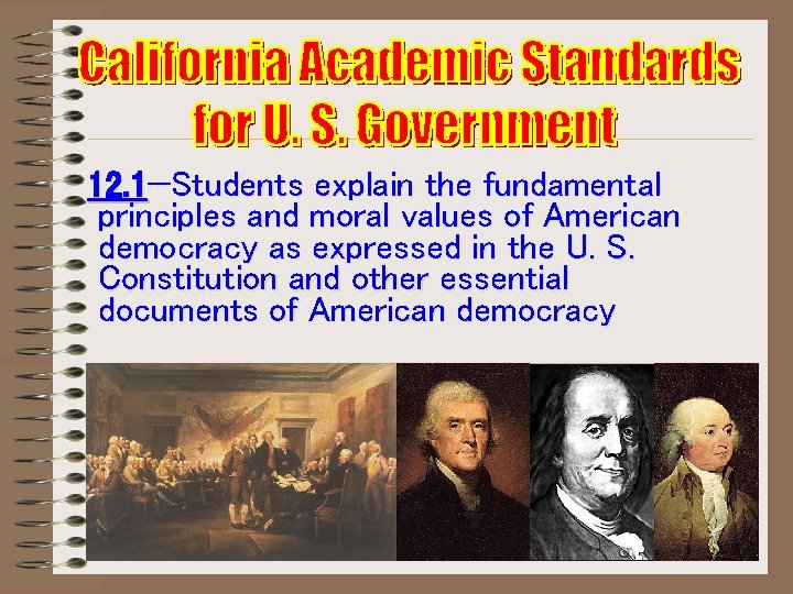 12 1Students explain the fundamental principles and moral