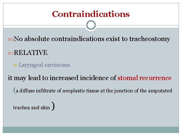 TRACHEOSTOMY a life saving procedure DR ABDUSSALAM M