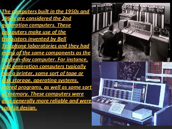 Generations of computersvasundhara introduction The first electronic ...