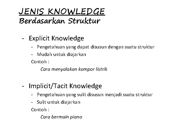 MATERI PERKULIAHAN KECERDASAN BUATAN KNOWLEDGE REPRESENTATION 6 Ken