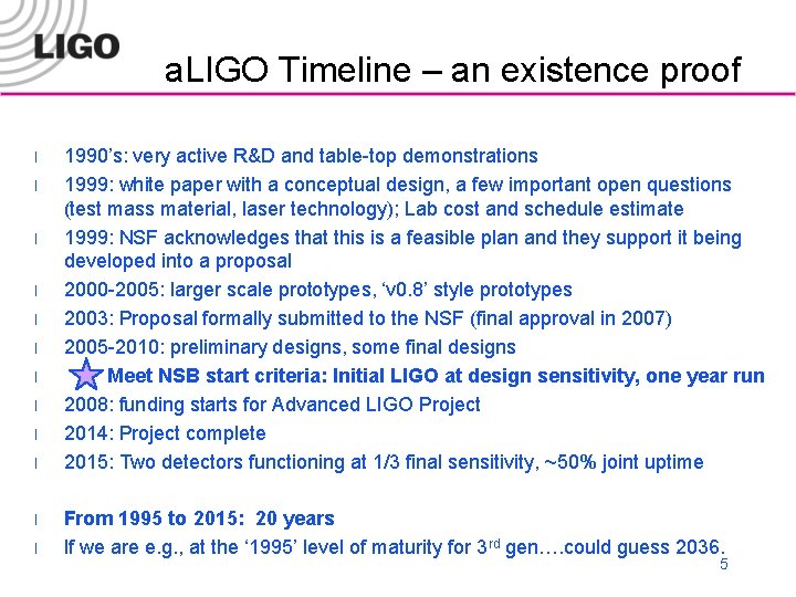 LIGO Roadmap Musing David Shoemaker MIT LIGO Laboratory
