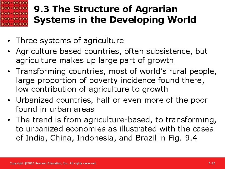 Chapter 9 Agricultural Transformation and Rural Development 9