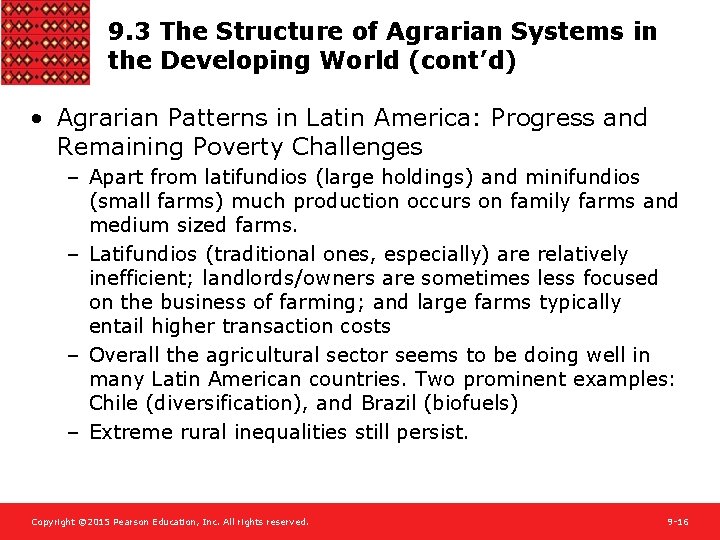 Chapter 9 Agricultural Transformation and Rural Development 9