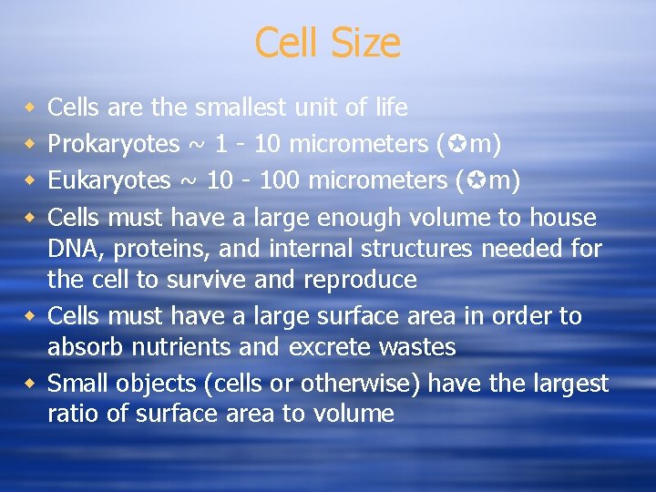 Advanced Biology Semester 1 Final Review Chapter 1