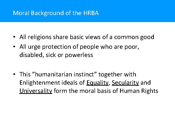 What is Human Rights Based Approach The Origin