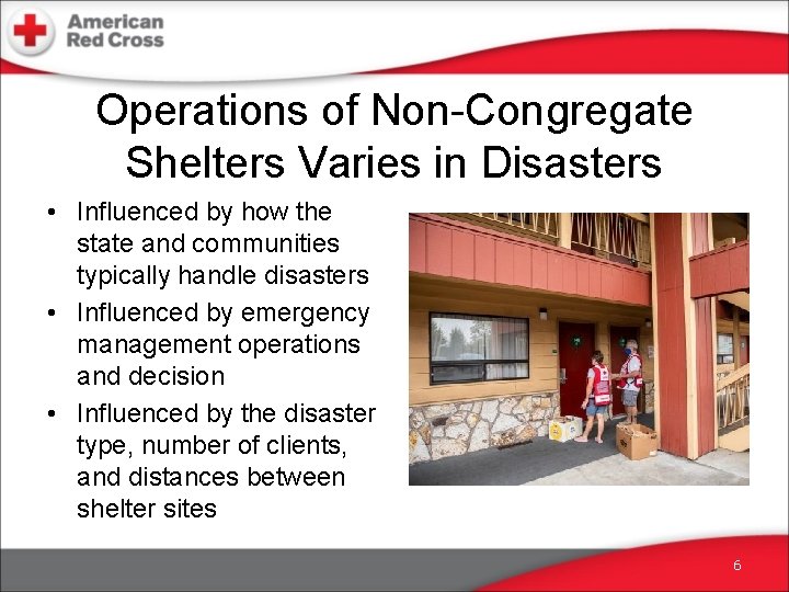 Working at a NonCongregate Shelter October 2020 shelteringredcross