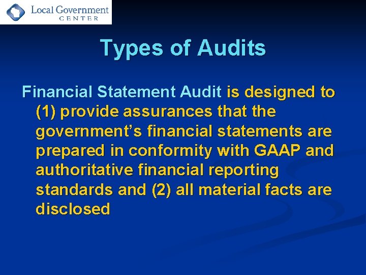 Financial Management Series Number 10 Audits Alan Probst