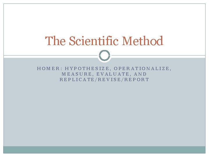 Warm Up 113 The Evolutionary Perspective would be