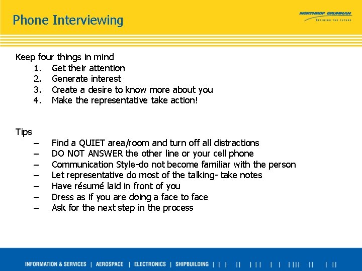 Interviewing Desiree Galenti Beilee Tracey Northrop Grumman SDSU