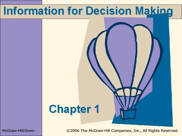 Information for Decision Making Chapter 1 2 Learning
