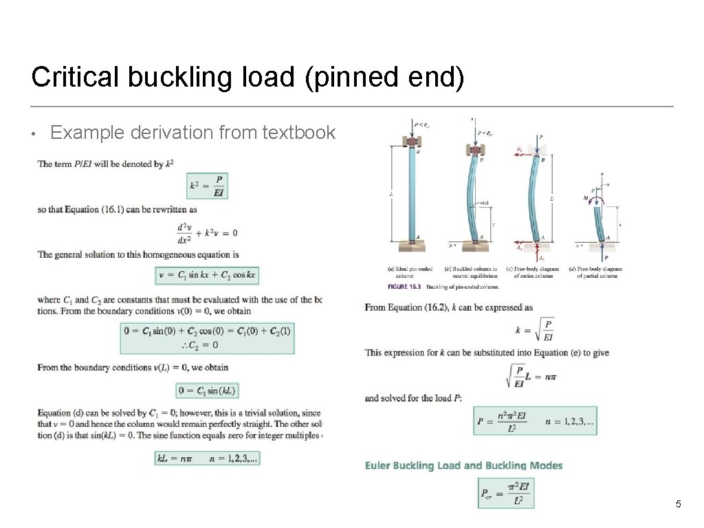 Mechanics of Materials Engr 350 Lecture 38 Columns