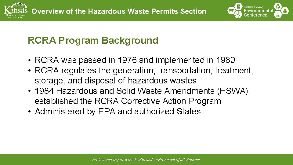 Bureau of Waste Management Hazardous Waste Permits Section