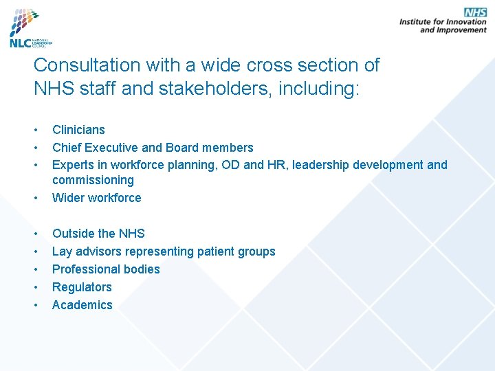 The NHS Leadership Framework The foundation of leadership
