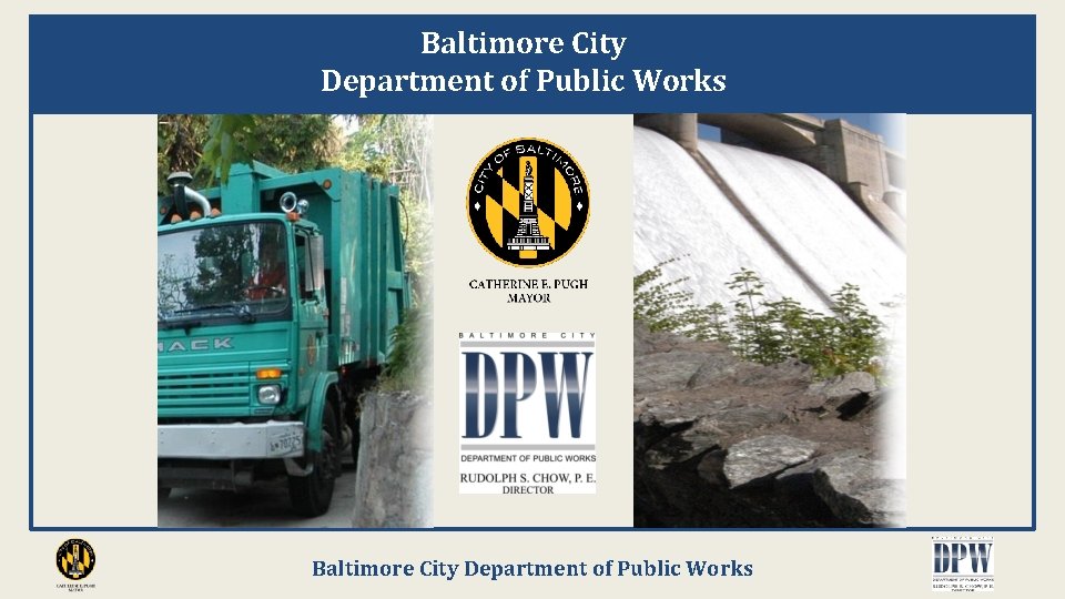 Baltimore City Department of Public Works Municipal Separate